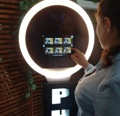 Totem de fotos Ring Light + impressora, São Paulo